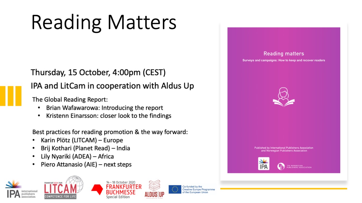 Reading Matters! Highlights from the session held at Frankfurt Book ...